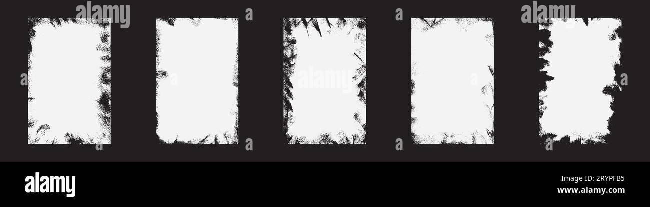 Vintage photo frame grunge and textured brush strokes. paper overlay ...