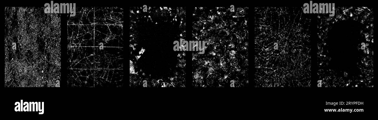 Vintage paper elements old effects. Overlay textures black worn edges ...