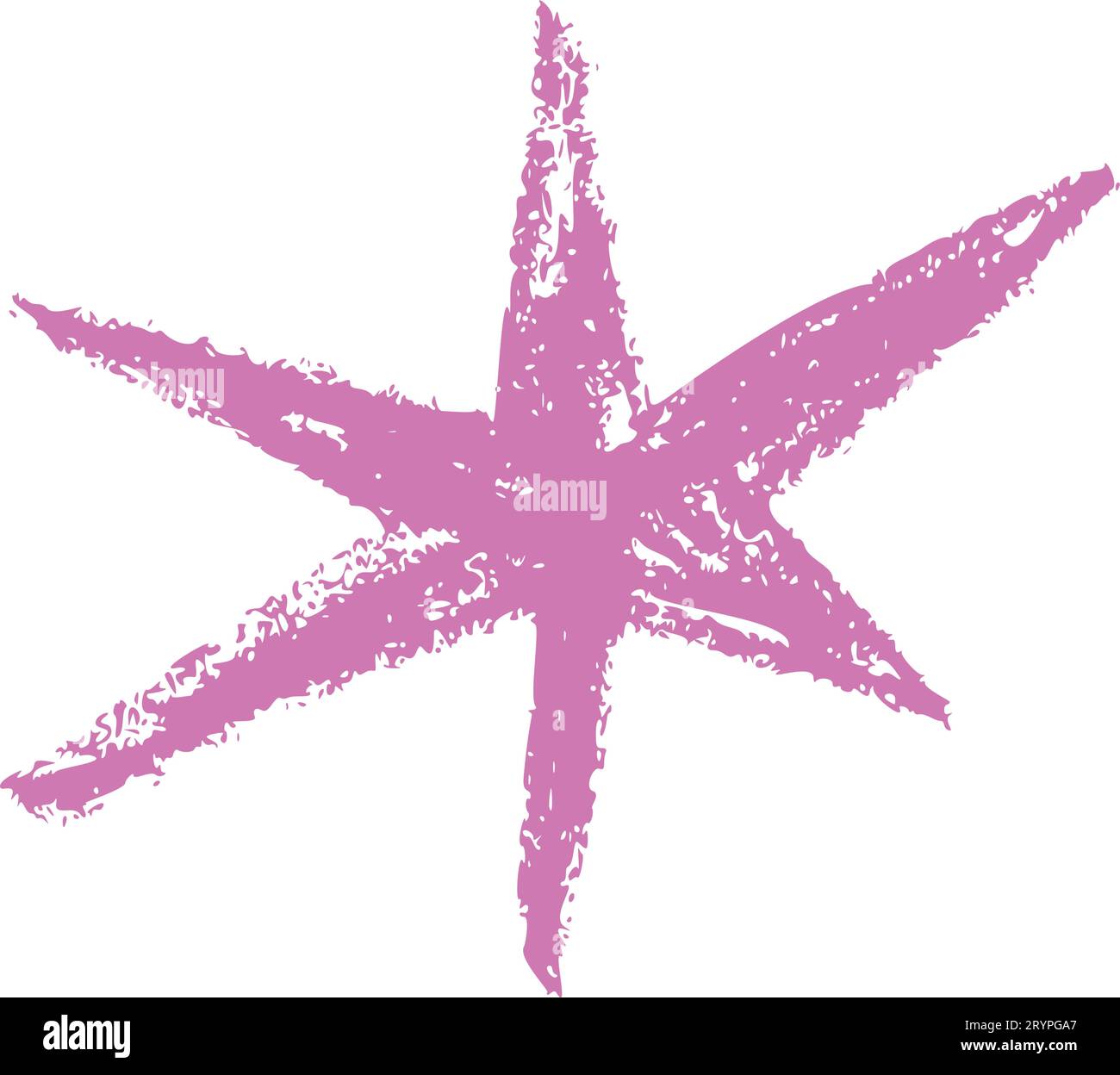 Shape elements, abstract. Graphic pink stars among scribble doodles ...