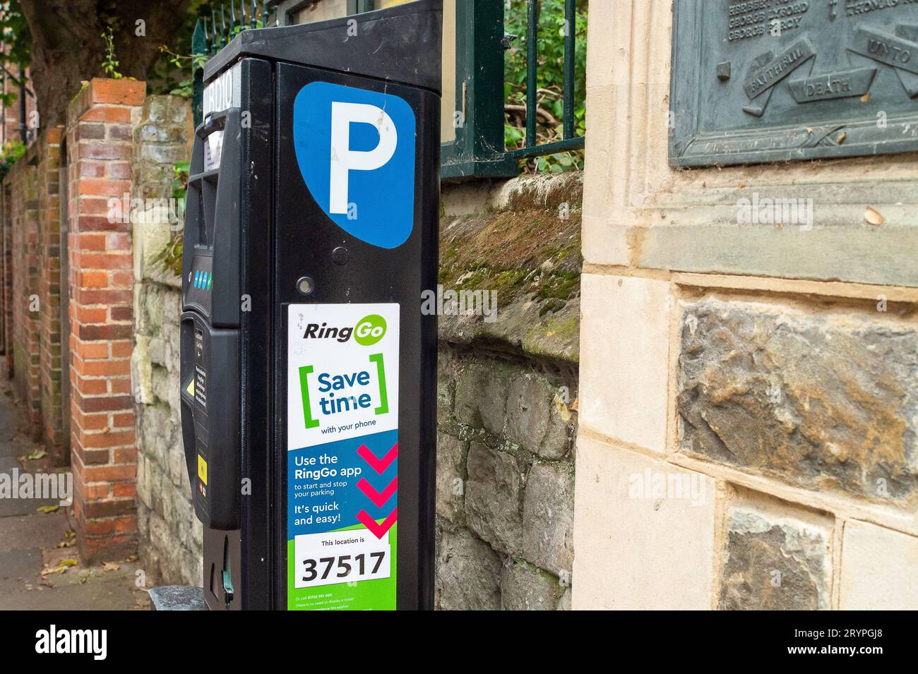 Eton, Windsor, Berkshire, UK. 2nd October, 2023. A RingGo parking ...