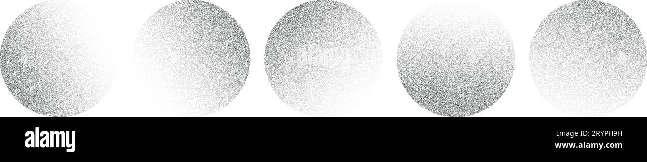 Abstract background gradient noise and grain. Half tone dots form ...