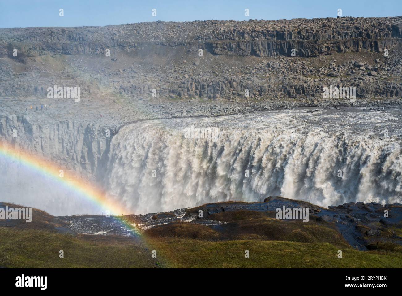 The Hafragilsfoss Waterfall at Vatnajokull National Park in Iceland ...
