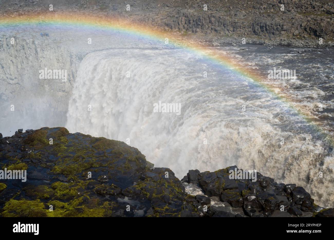 The Hafragilsfoss Waterfall at Vatnajokull National Park in Iceland ...