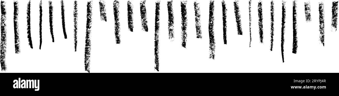 Underline strokes made with a brush, paint lines. Chalk, pen, and ...