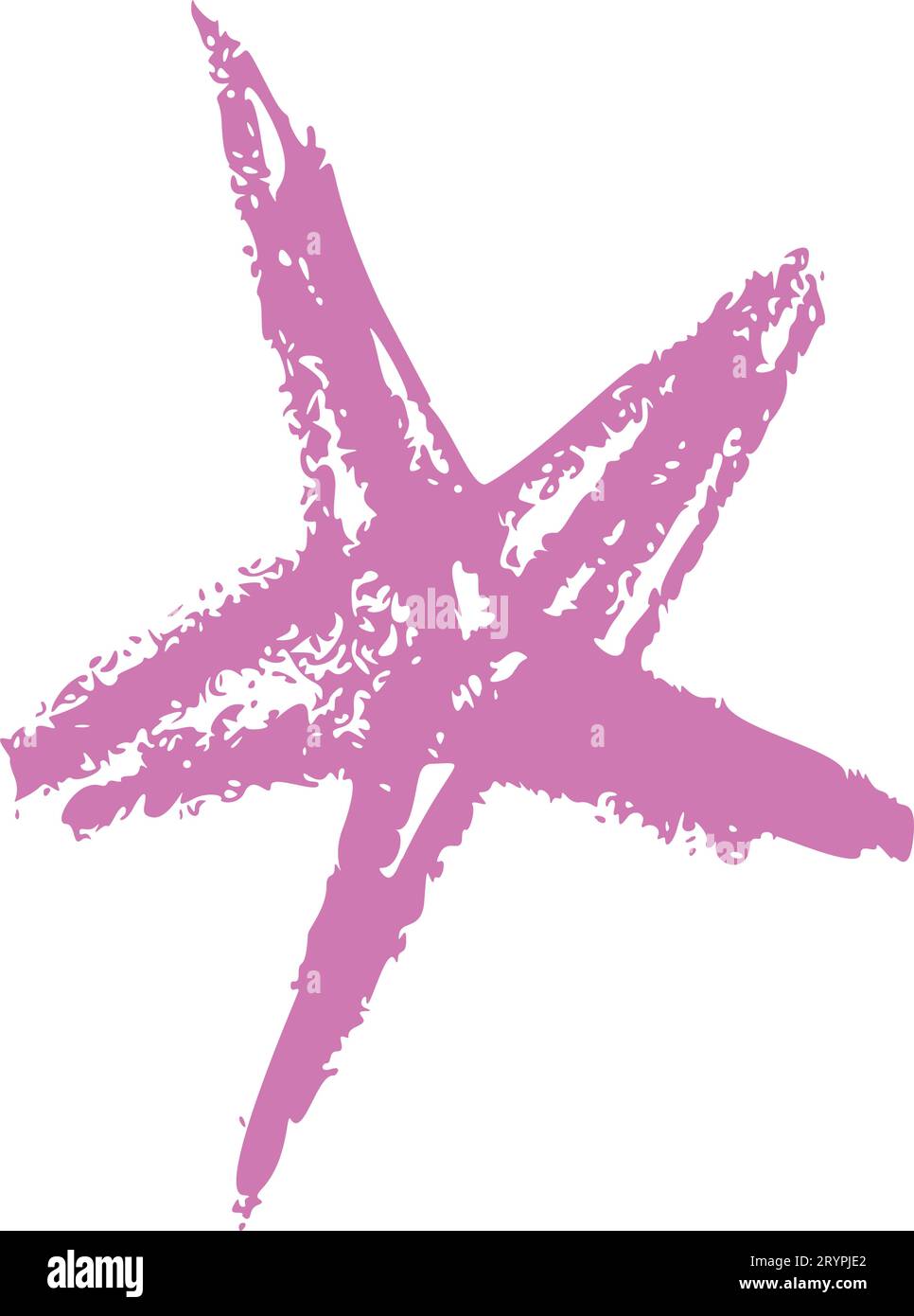 Shape elements, abstract. Graphic pink stars among scribble doodles ...