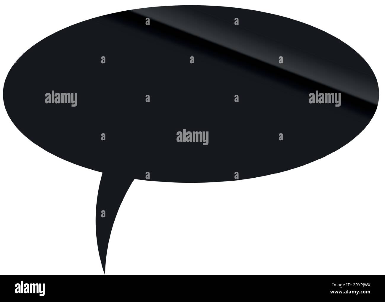 Text and speech in a black balloon for chat. Cloud icon, bubble doodle ...