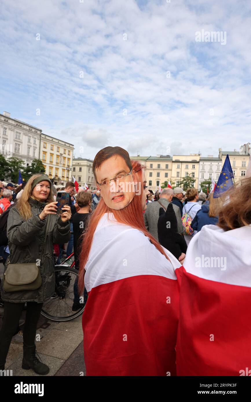 Cracow, Poland - October 1, 2023: Million Hearts March in Krakow ...