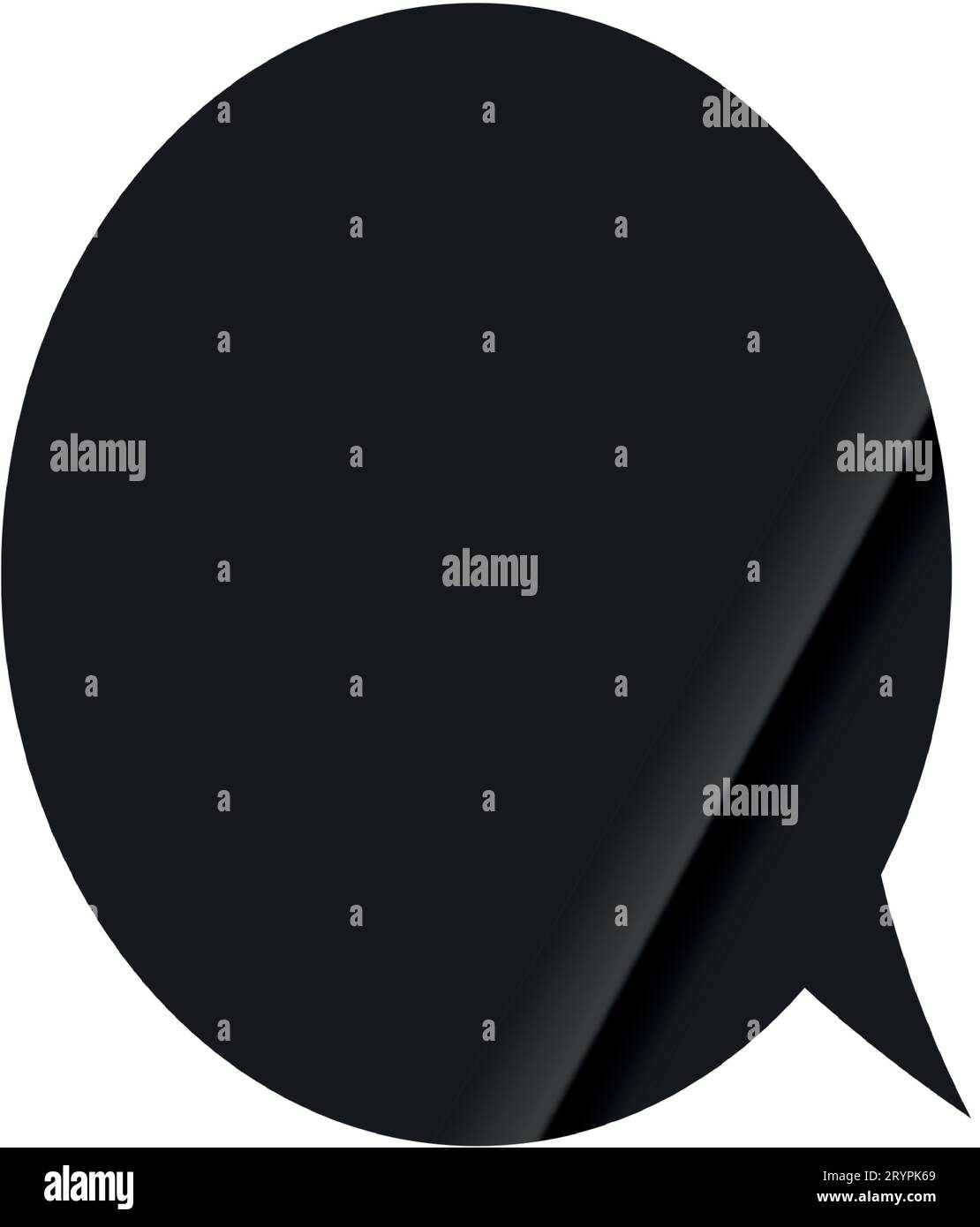 Text and speech in a black balloon for chat. Cloud icon, bubble doodle ...