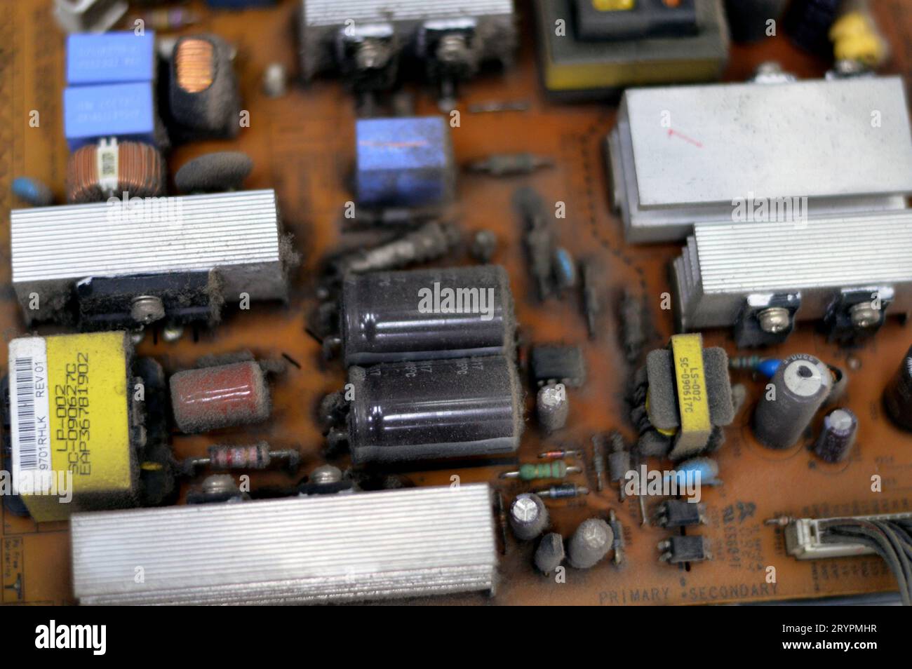 Cairo, Egypt, September 26 2023: interior of LCD TV Television main ...