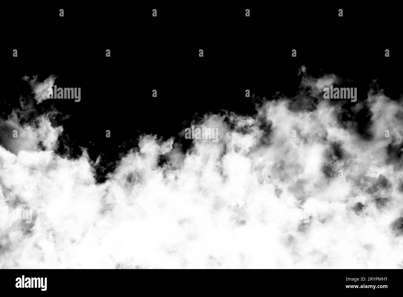 White cloud, smoke, black background Stock Photo - Alamy