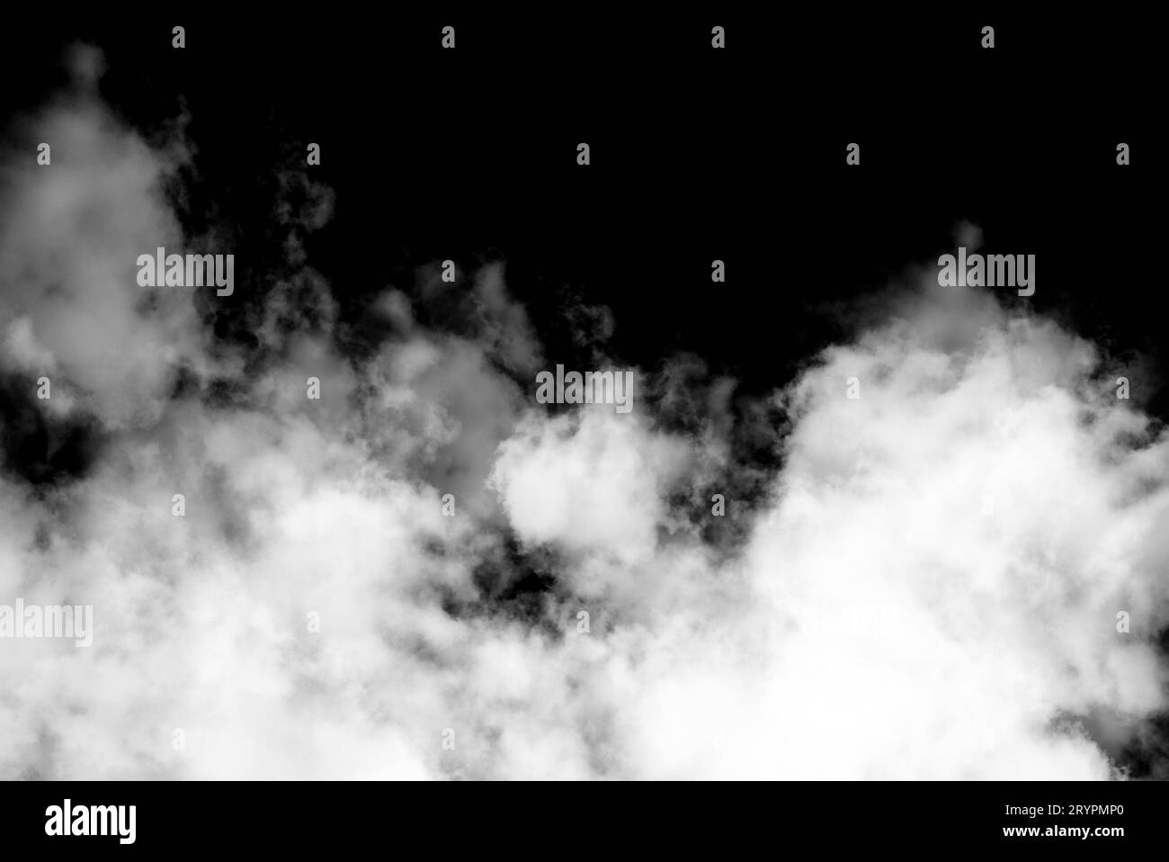 White cloud, smoke, black background Stock Photo - Alamy