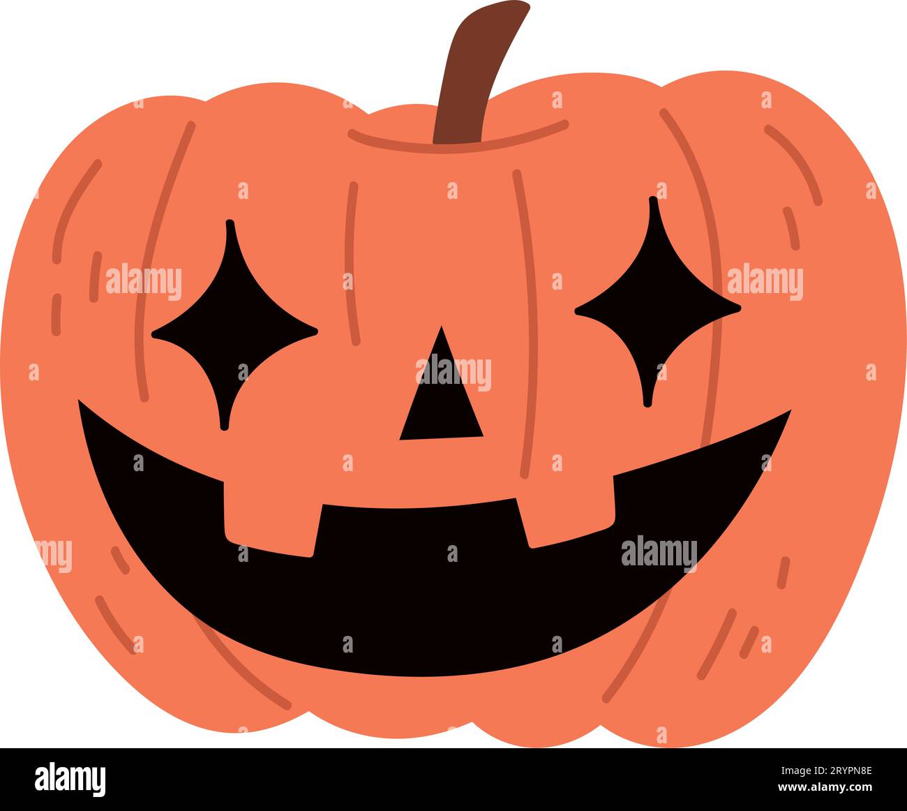 Cute Halloween Pumpkin Set. Smiling cartoon lantern faces. Helloween ...