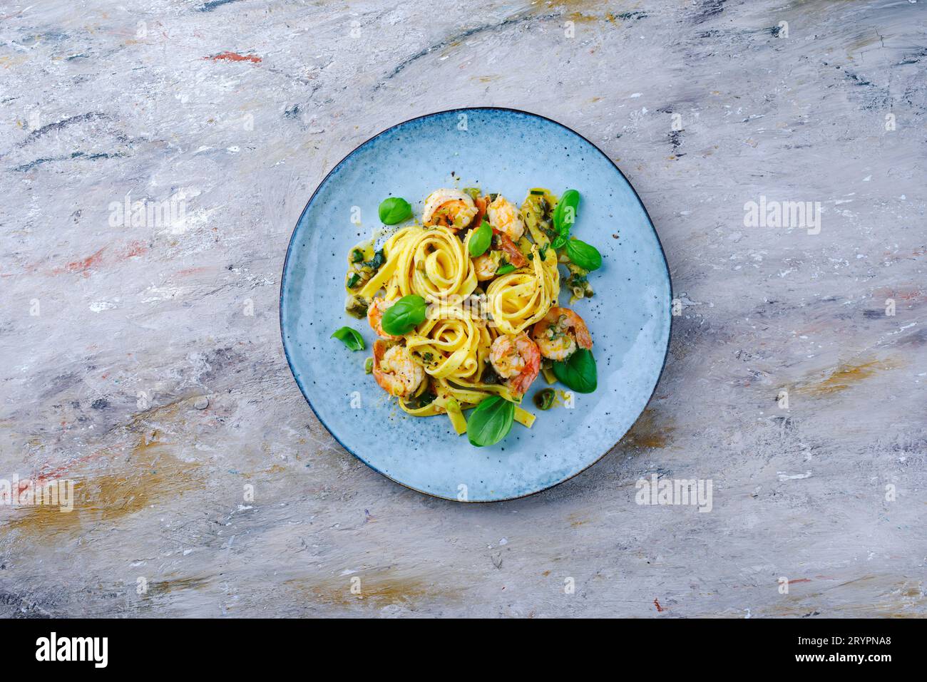 King prawns italian pasta hi-res stock photography and images - Alamy