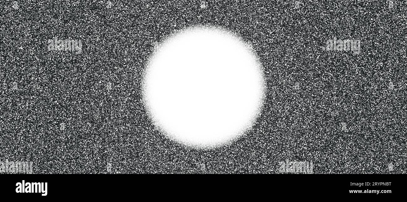 Solar eclipse effect with textured grain and stipple background ...