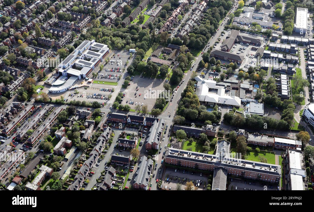 Aerial view community hospital hi-res stock photography and images - Alamy
