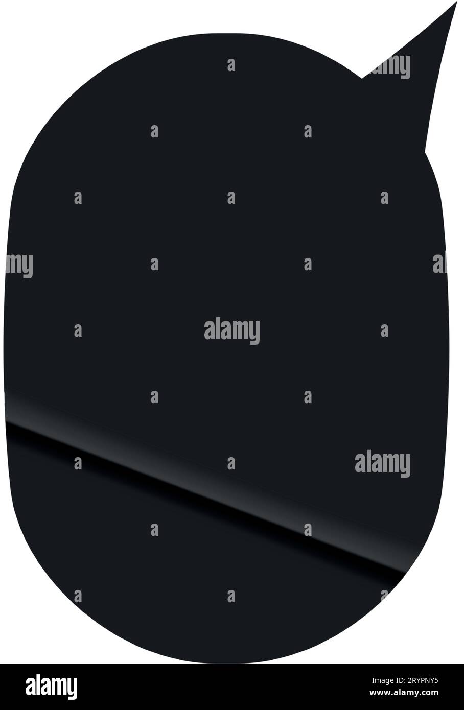 Text and speech in a black balloon for chat. Cloud icon, bubble doodle ...