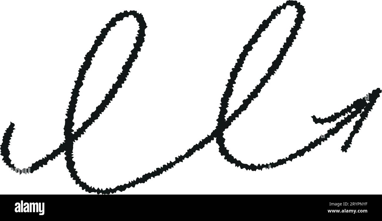 Doodle emphasis arrow icon. Design quirky twist zigzag line, spring ...