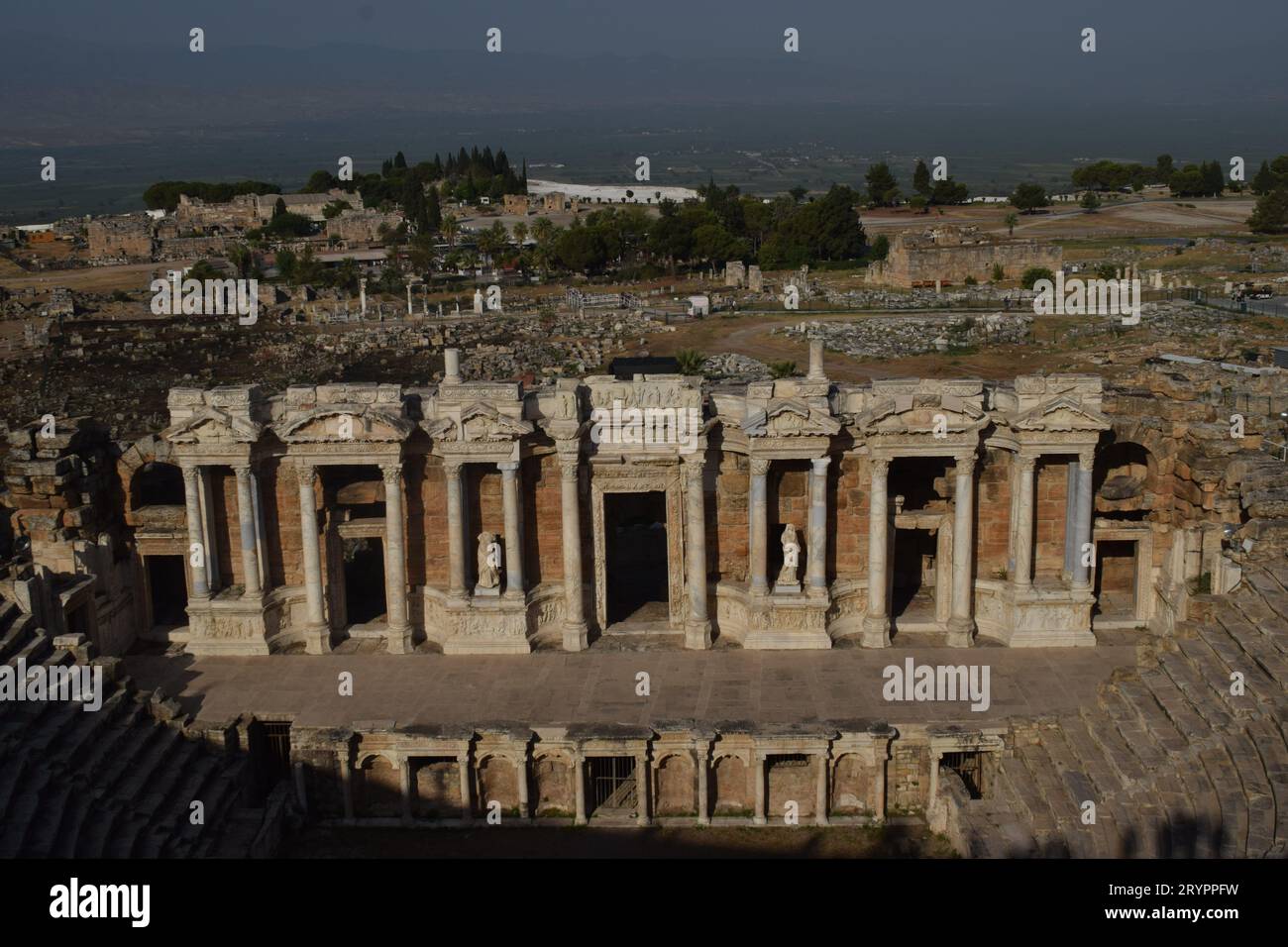 Well preserved ancient amphitheater in the ancient city of Ephesus ...