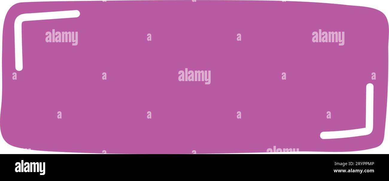 Rectangle Pink Frame Line Square Shape Outline On Hand Draw Style
