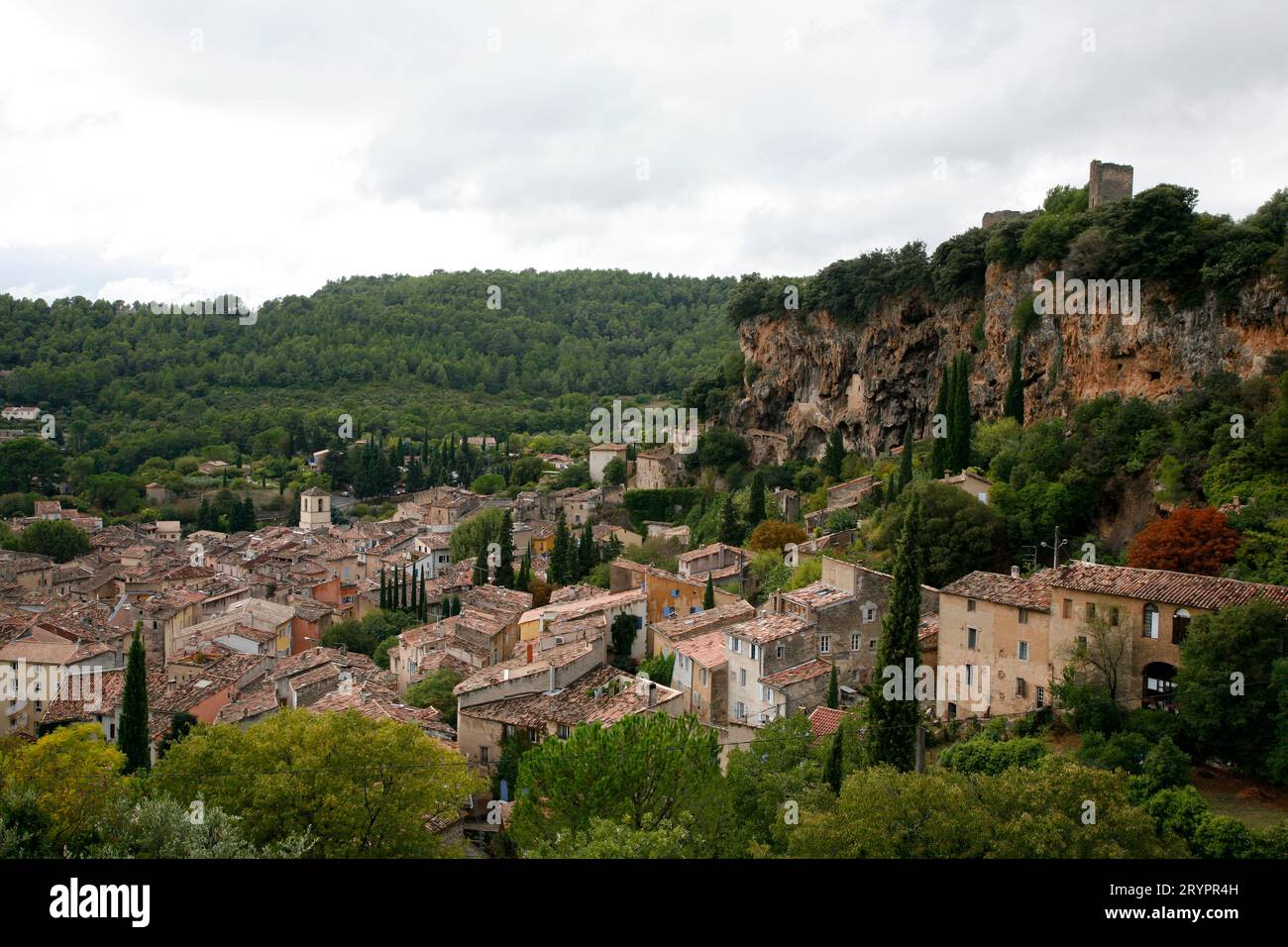 Cotignac village, Var, Provence, France Stock Photo - Alamy