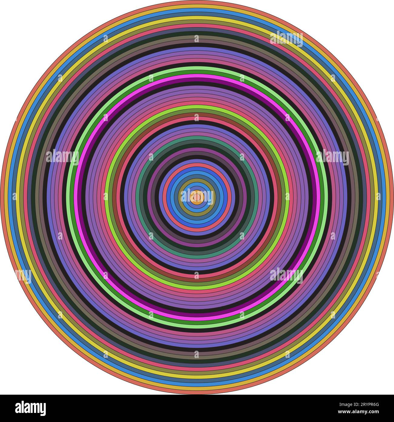 Rainbow circle border frame brush hi-res stock photography and images ...