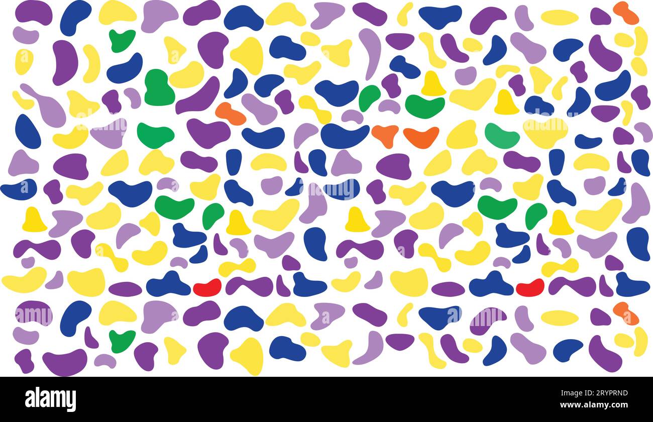 fluid liquids. Blob-shaped organic set. black color cube drops simple shapes. Pebble, inkblot ...