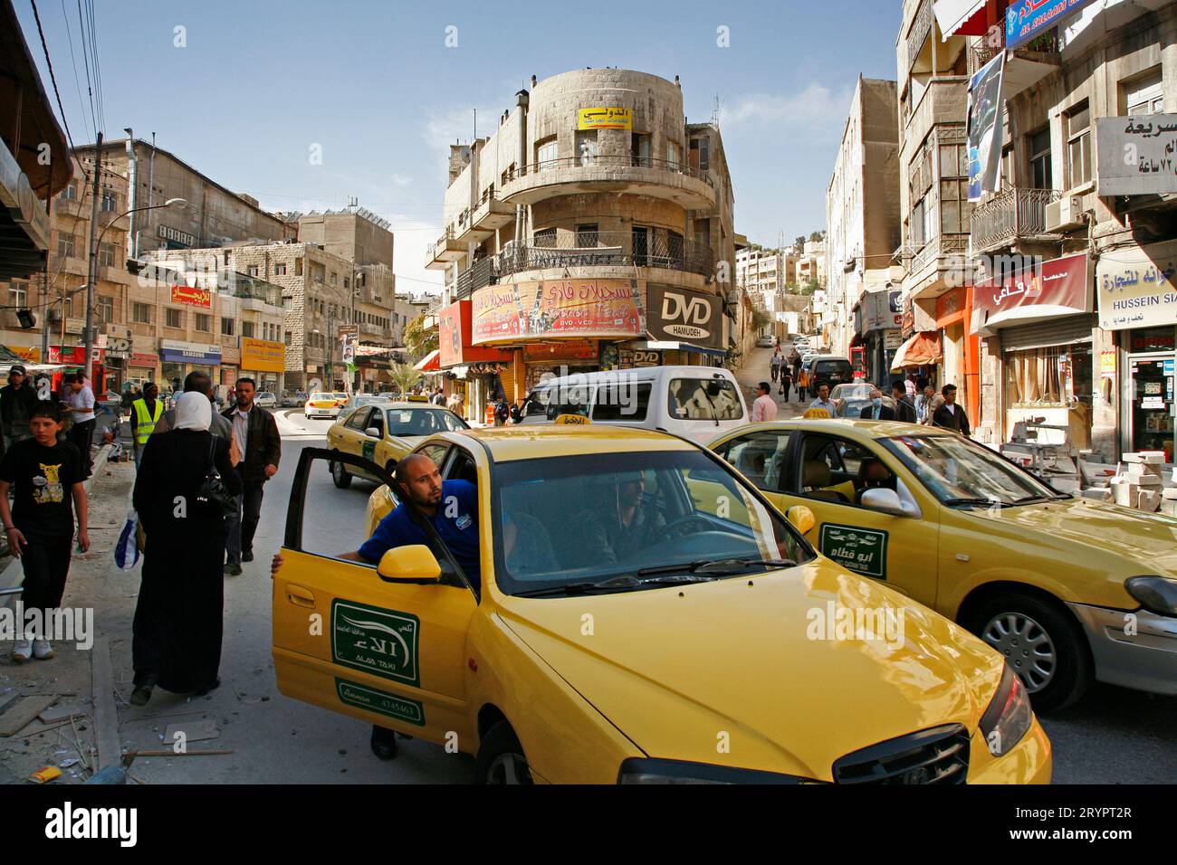 Traffic scene in downtown Amman, Jordan Stock Photo - Alamy