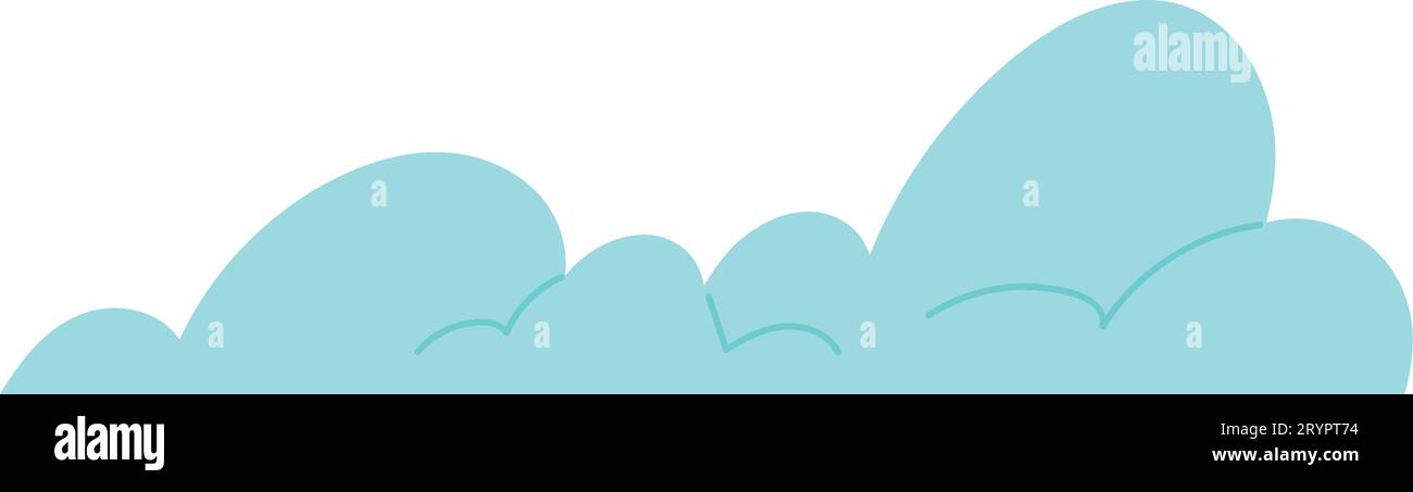 Steam cloud puffs of different shapes and sizes. Isolated abstract ...