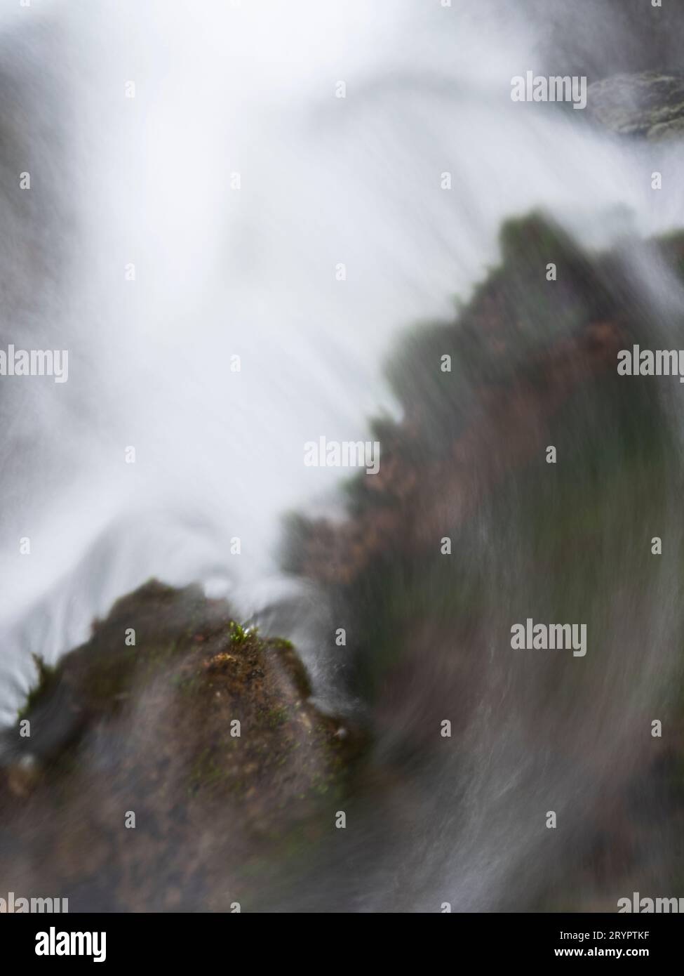Waterfalls and cascades in Ashes Hollow, a valley on The Long Mynd ...