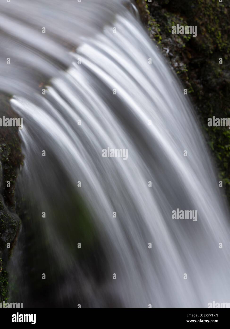 Waterfalls and cascades in Ashes Hollow, a valley on The Long Mynd ...