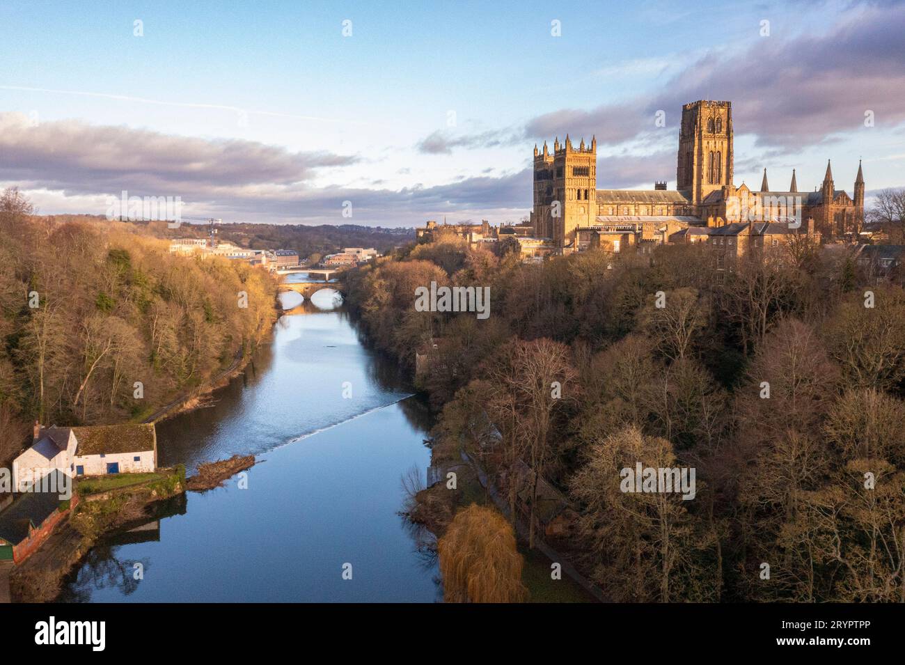 Durham cathedral at sunset hi-res stock photography and images - Alamy