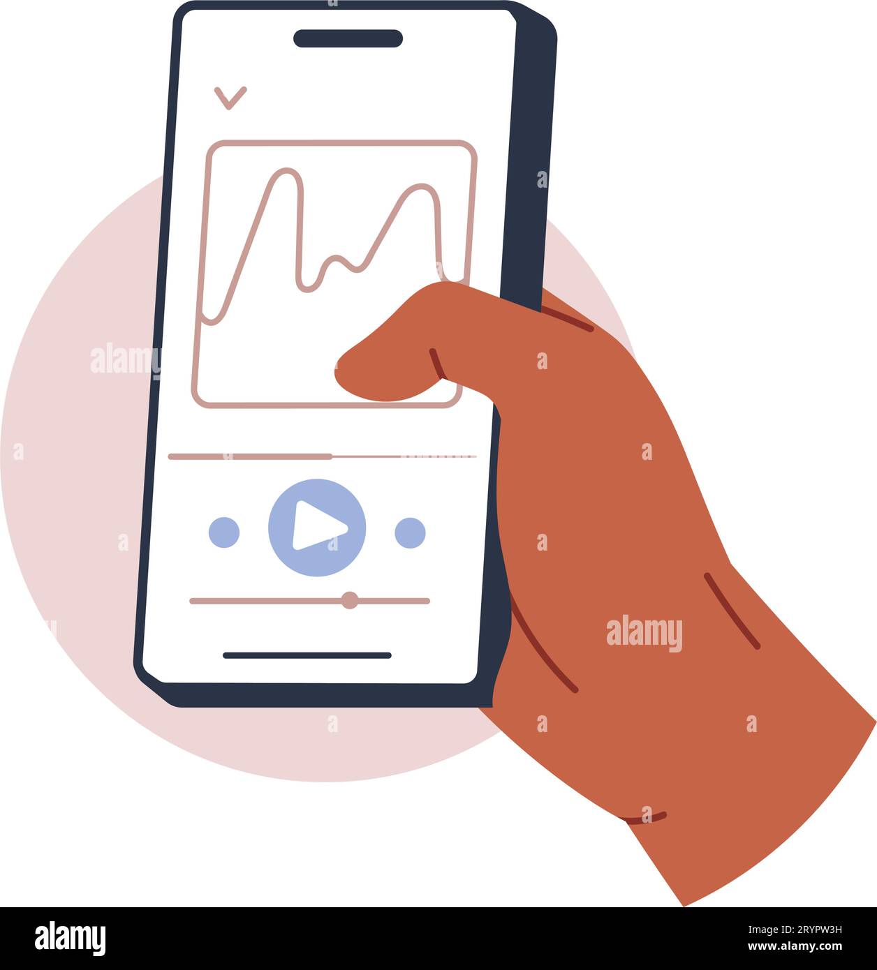 hands holding phone. Scrolling smartphone, app mail, application photo. cellphone camera. Flat ...