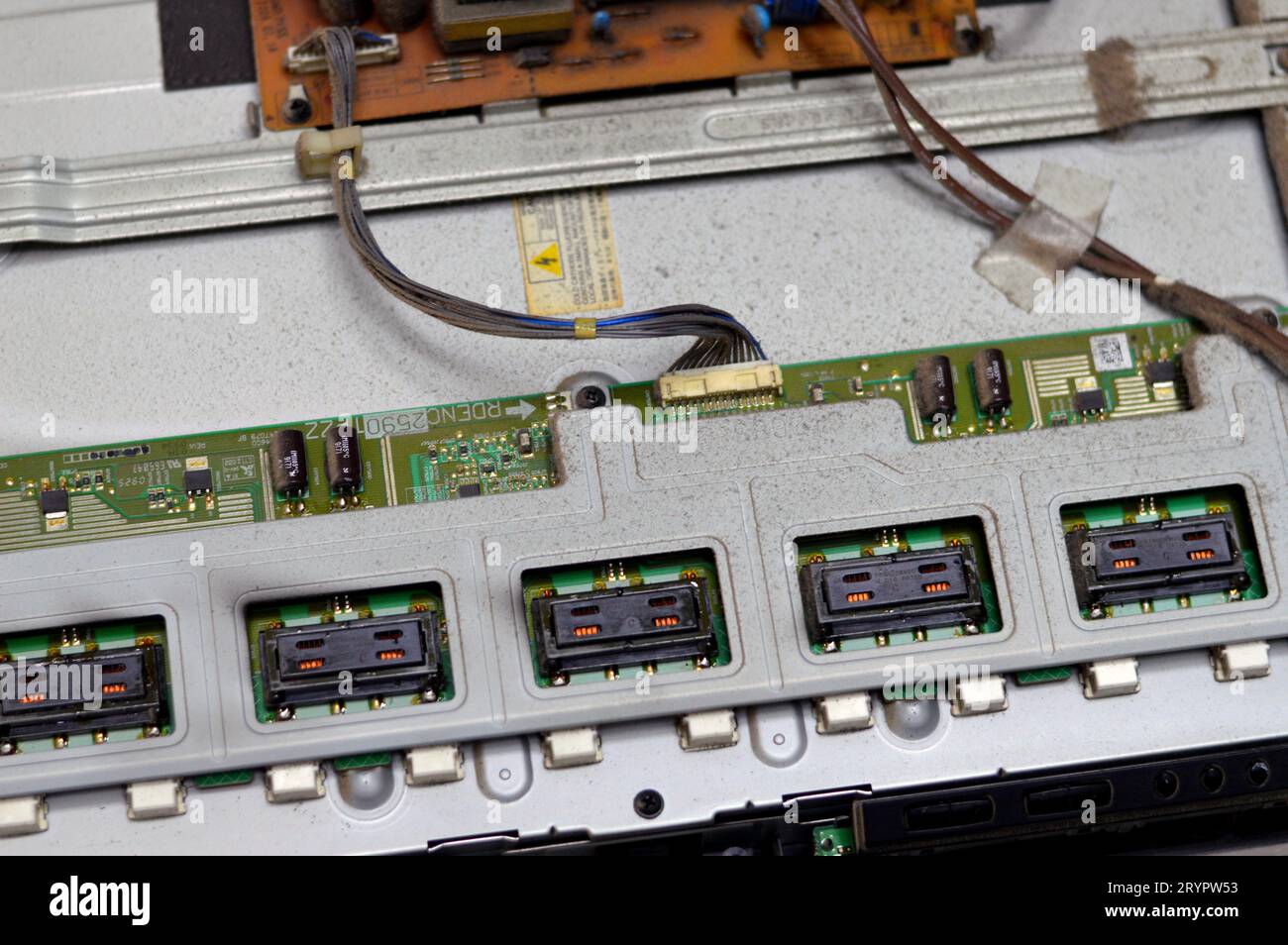 Cairo, Egypt, September 26 2023: interior of LCD TV Television main ...