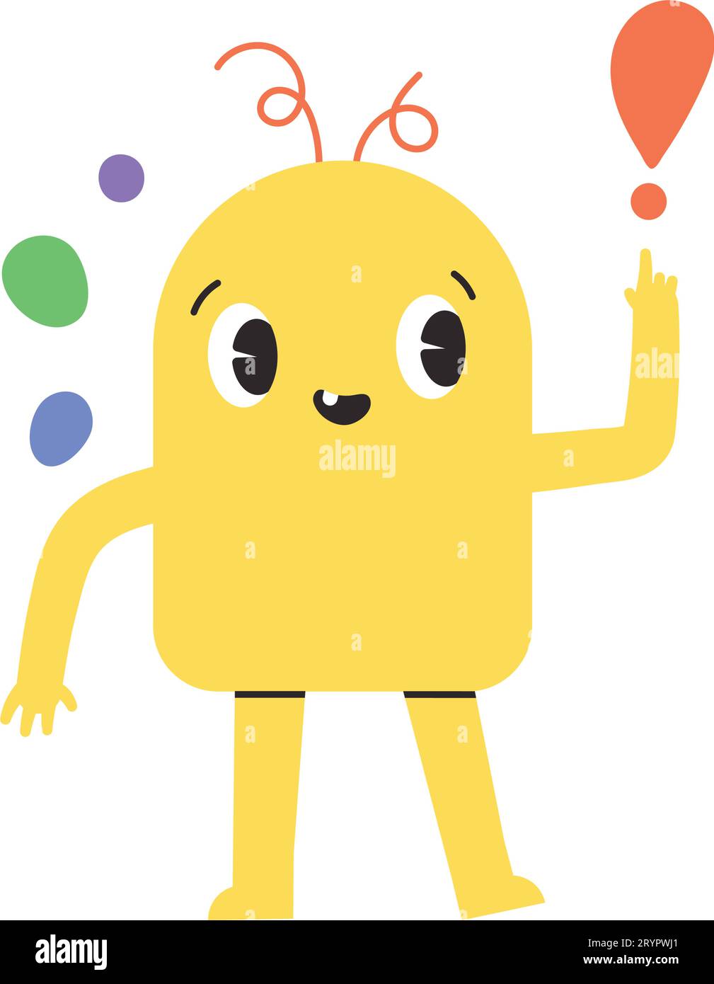 Playful shapes and figures, blending abstract designs with cartoon ...