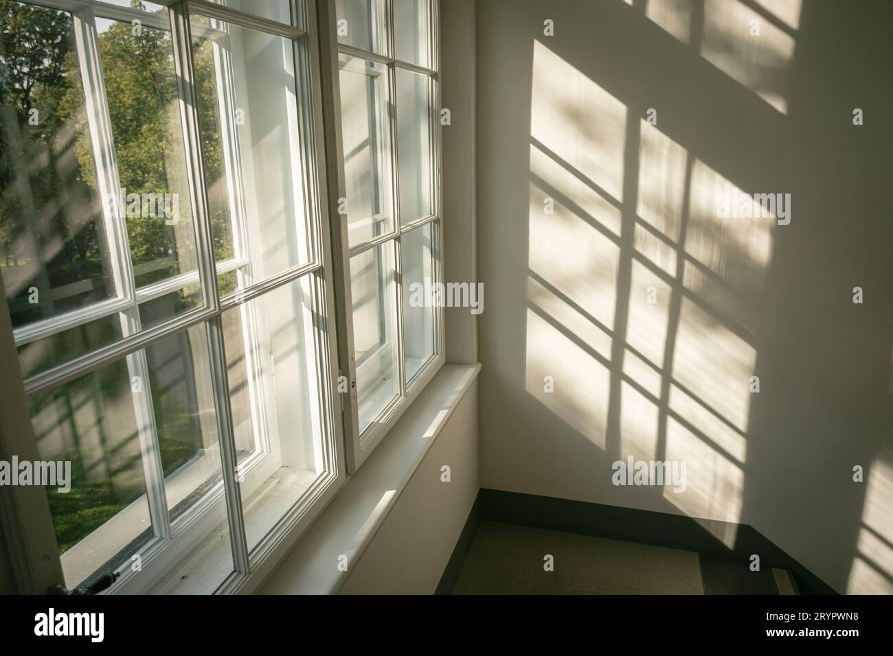 Sun through a window at the Latvian National Museum of Art, Riga ...
