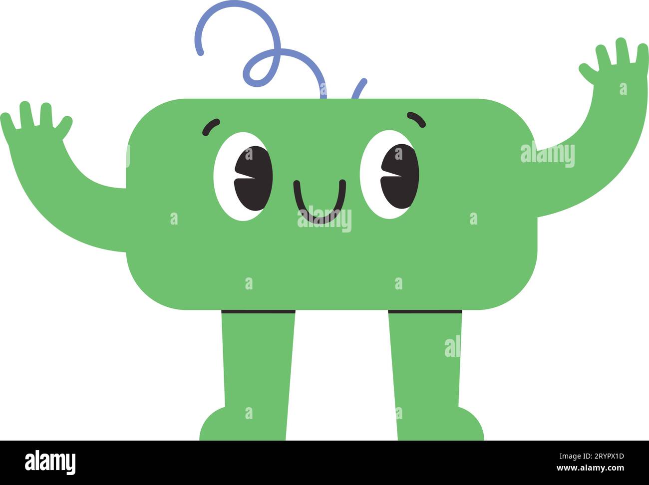 Playful shapes and figures, blending abstract designs with cartoon ...