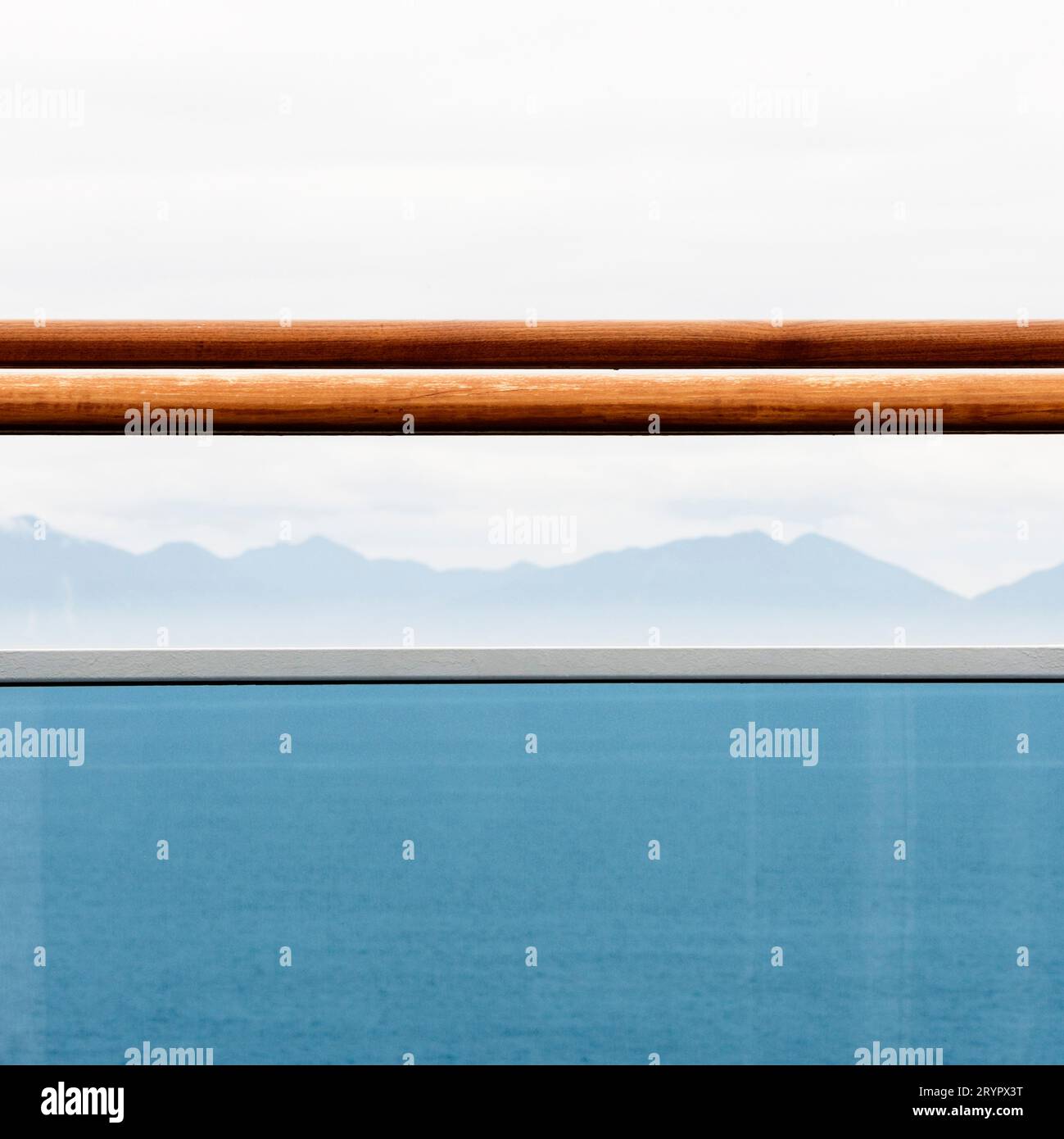 Close view ship deck railing hi-res stock photography and images - Alamy