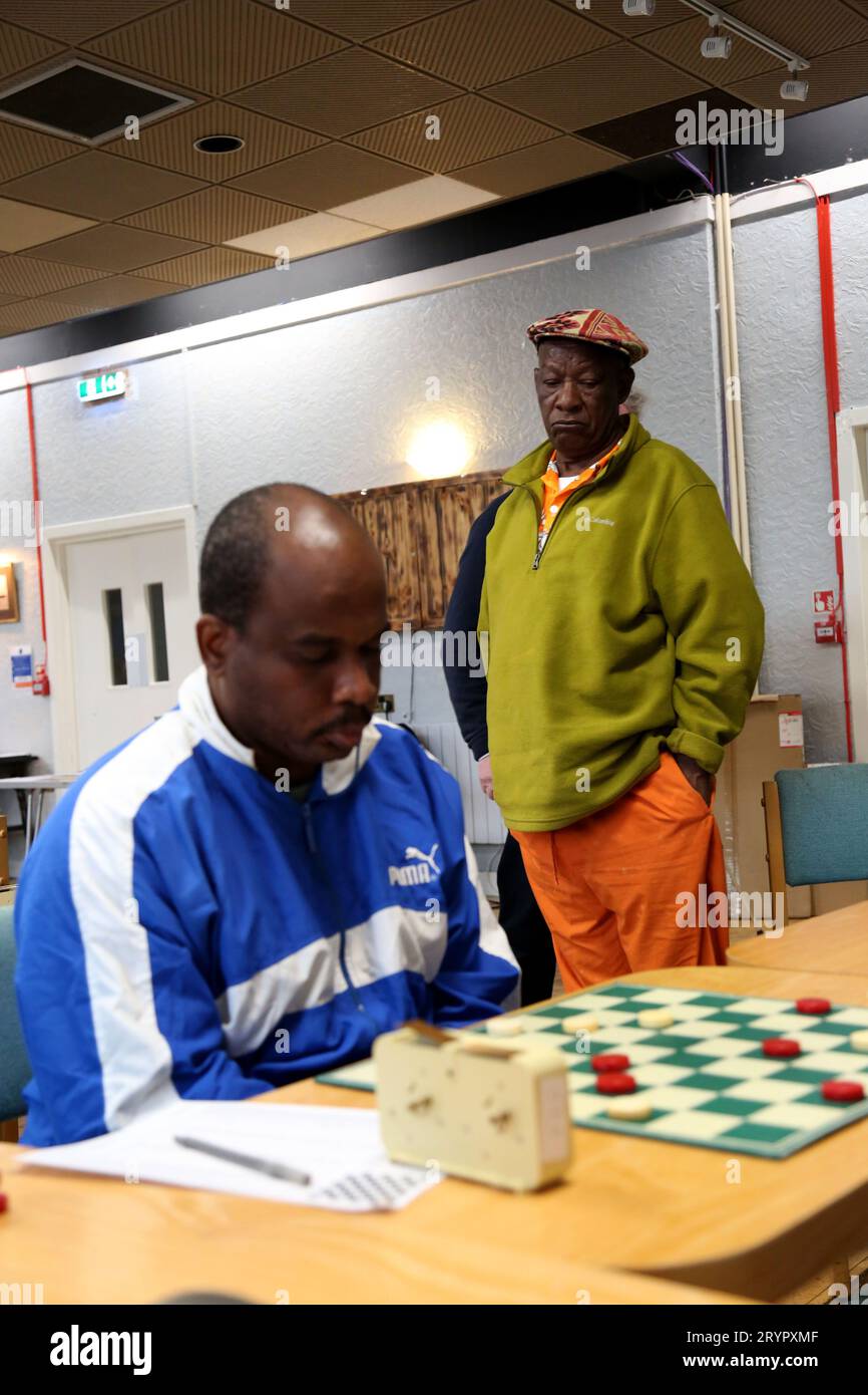 Kent Layne, from Barbados, competing in the Scottish Open Championship ...