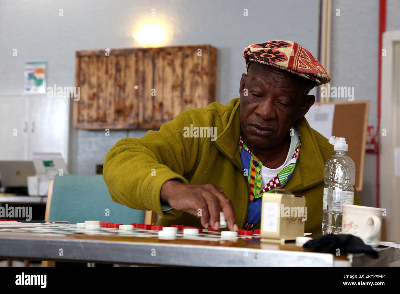 Eventual winner, Ron Suki King competing in the Scottish Open Draughts ...