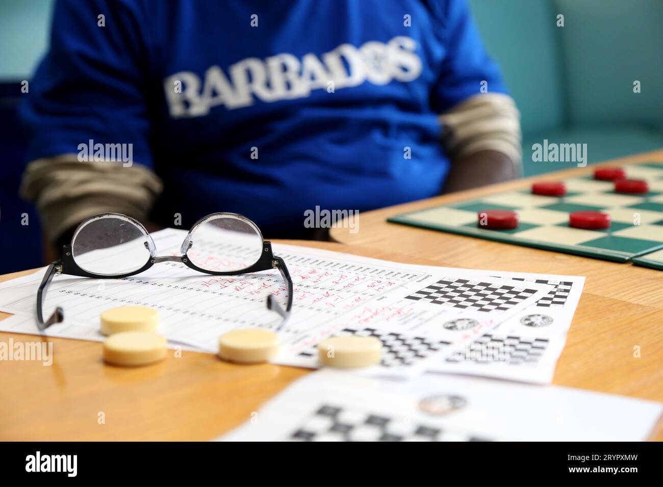 Barbadian draughts grand master, Jack Francis competing in the Scottish ...