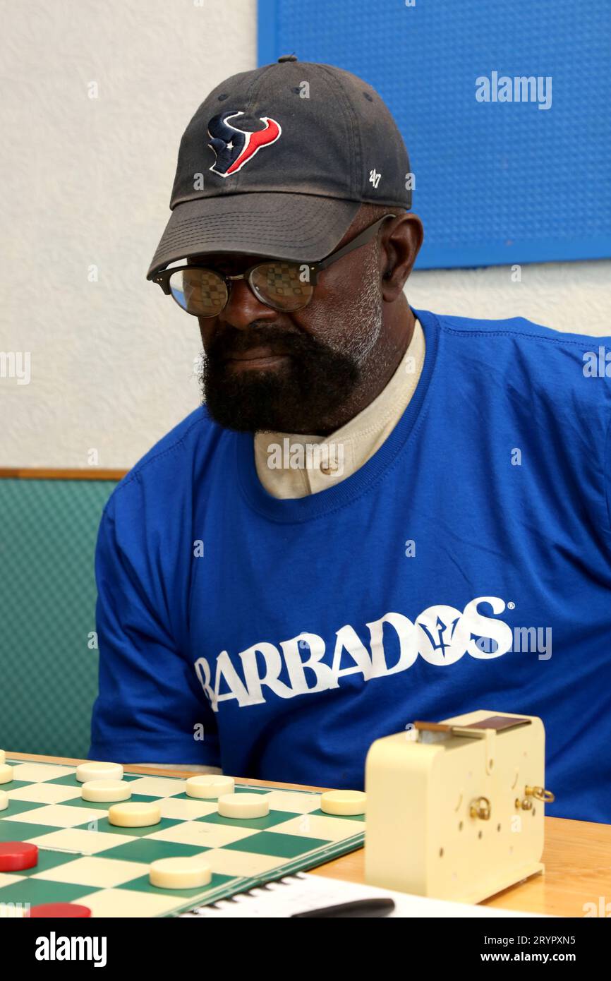 Barbadian draughts grand master, Jack Francis competing in the Scottish ...