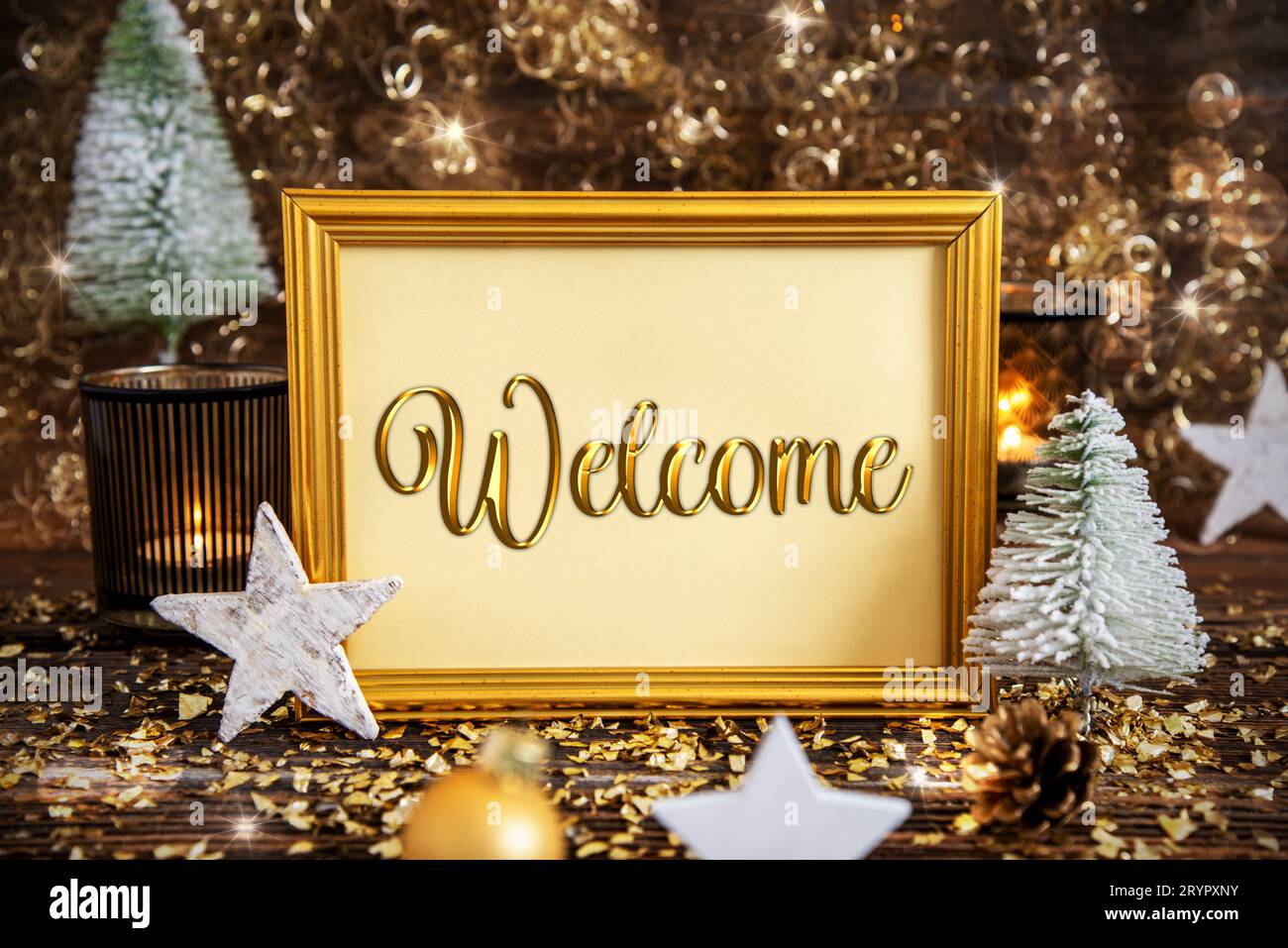Welcoming christmas guests hi-res stock photography and images - Alamy