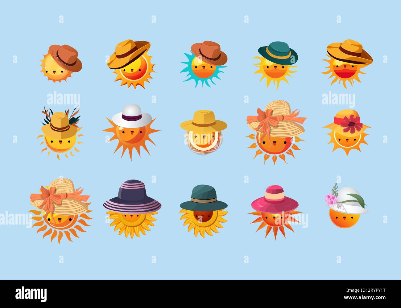 Sun pictures clip art hi-res stock photography and images - Alamy