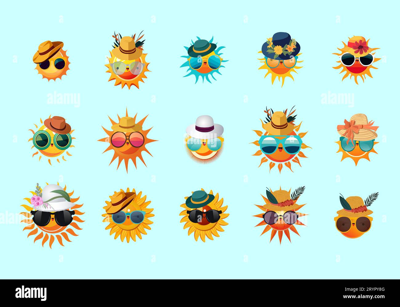 Summer Sun Set Illustrations Stock Vector Image & Art - Alamy