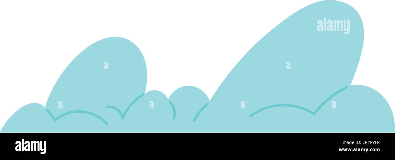 Steam cloud puffs of different shapes and sizes. Isolated abstract ...