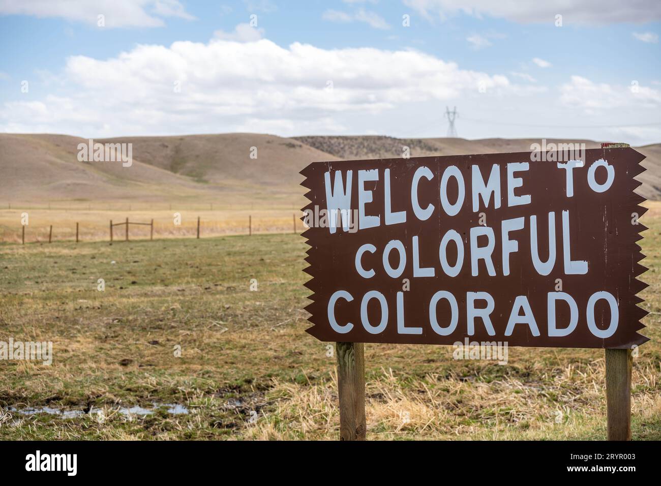Colorado road sign hi-res stock photography and images - Alamy