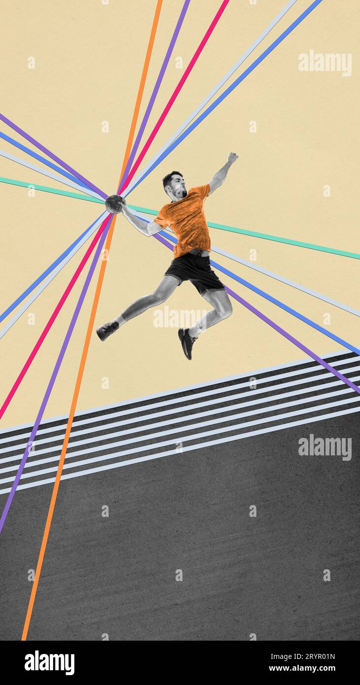 Contemporary art collage athlete hi-res stock photography and images ...