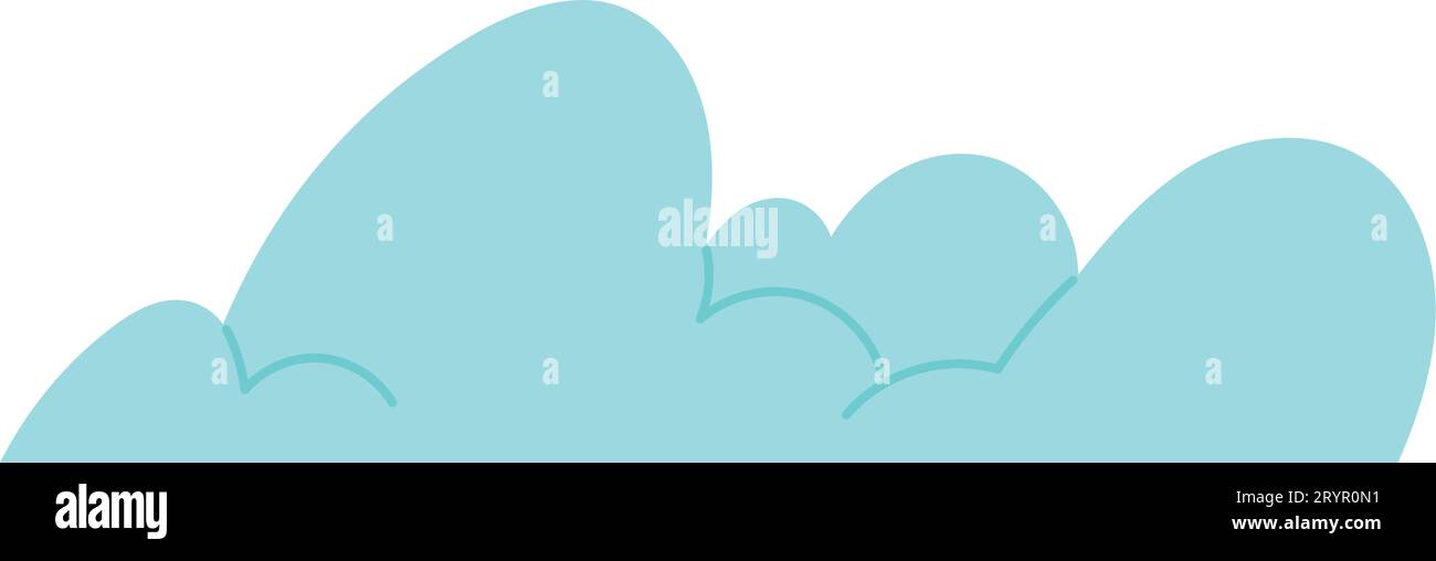 Steam cloud puffs of different shapes and sizes. Isolated abstract ...