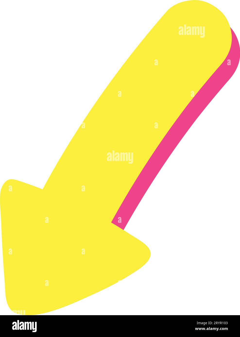 Doodle spiral arrows icon. Design quirky twist zigzag line, spring coil ...