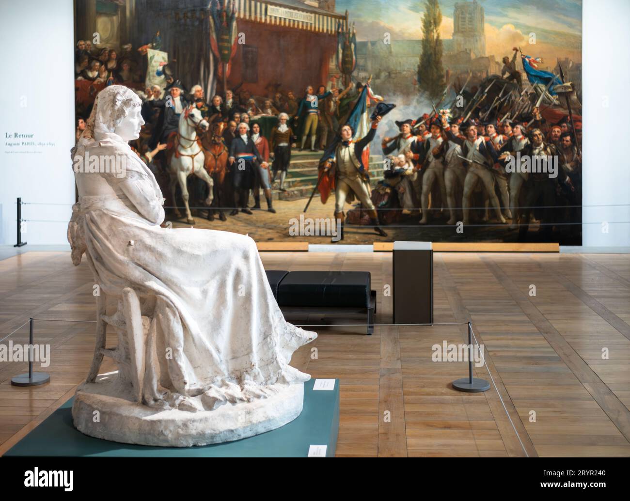 Plaster actual size working model of 1899 sculpture of Jeanne-Marie ...